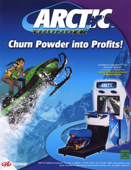Arctic Thunder Arcade Game For Sale