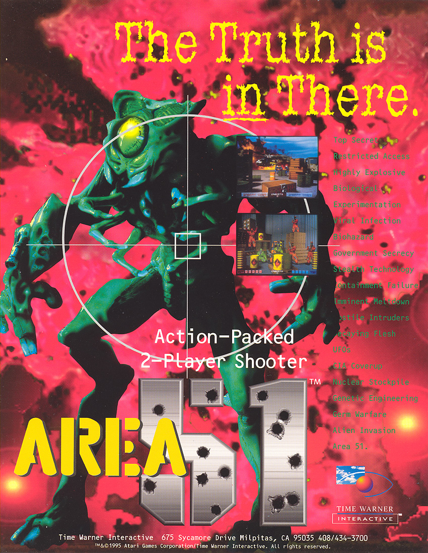 Area 51 Arcade Game | Vintage Arcade Superstore