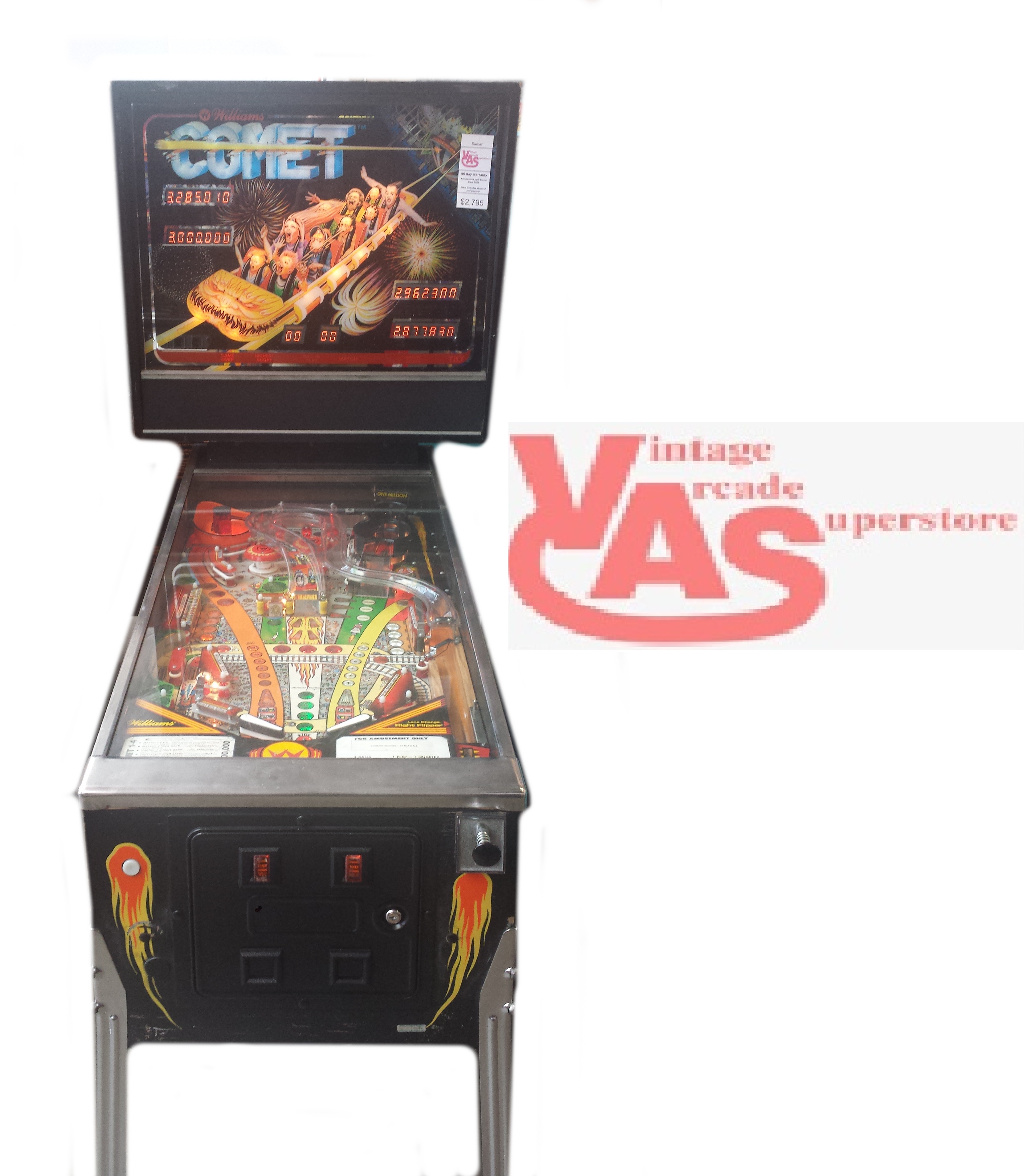 Comet Pinball game for sale- Vintage Arcade Superstore