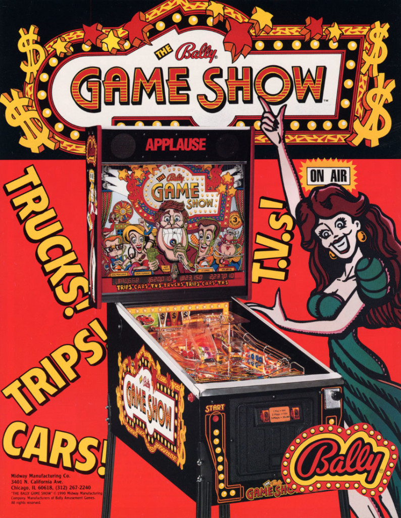 Game Show Pinball game for sale- Vintage Arcade