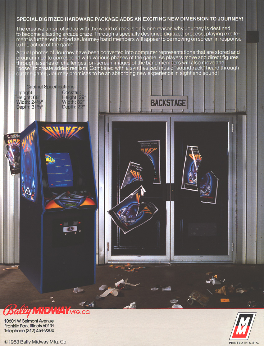 Journey Arcade Game For Sale | Vintage Arcade Superstore