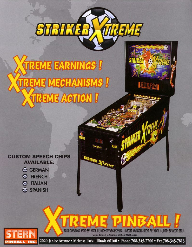 Striker Xtreme Pinball Machine | Vintage Arcade Superstore