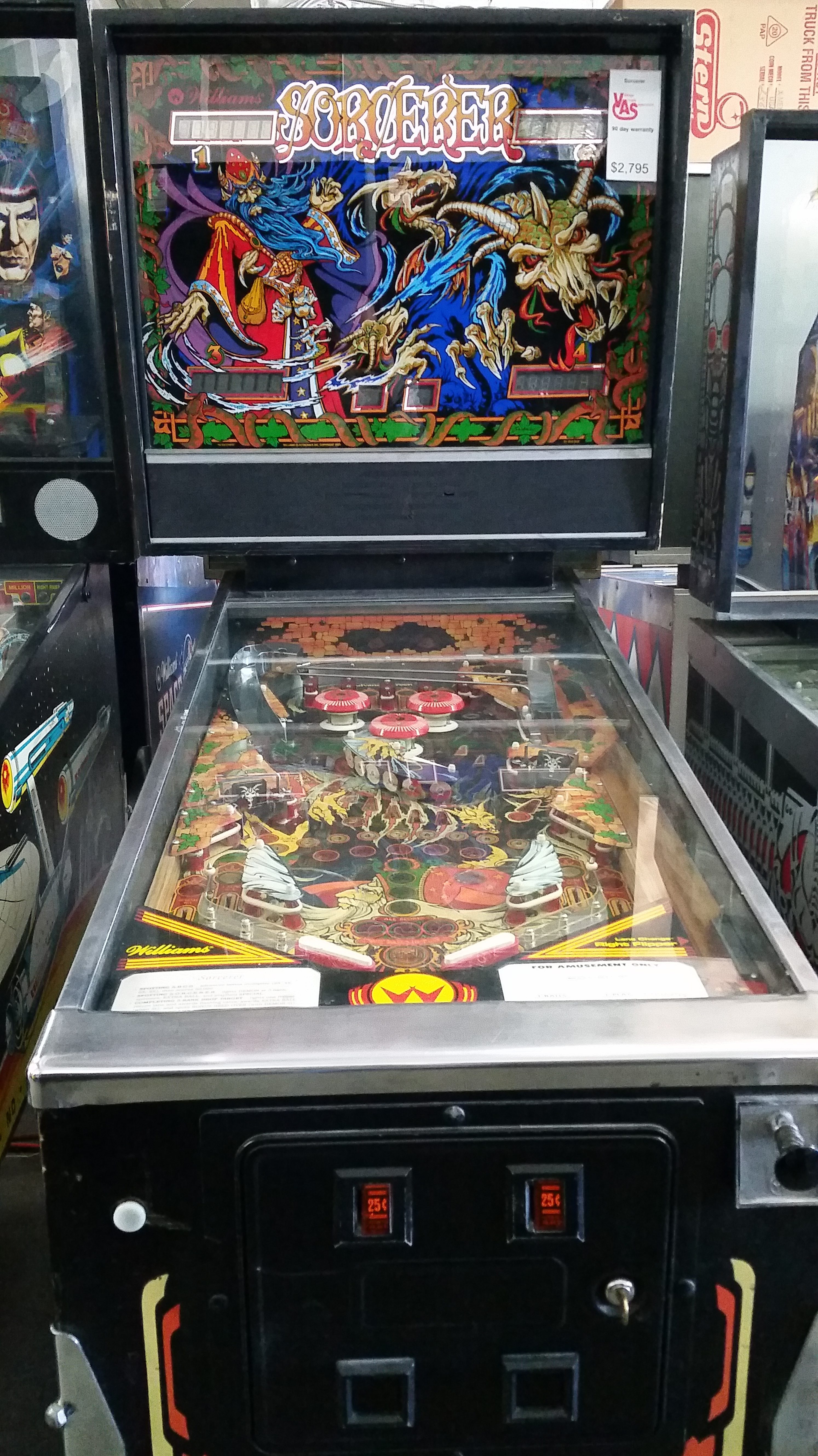 Sorcerer Pinball Machine | Vintage Arcade Superstore