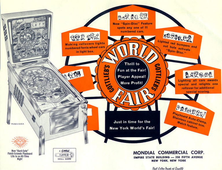 World Fair Pinball Machine | Vintage Arcade Superstore