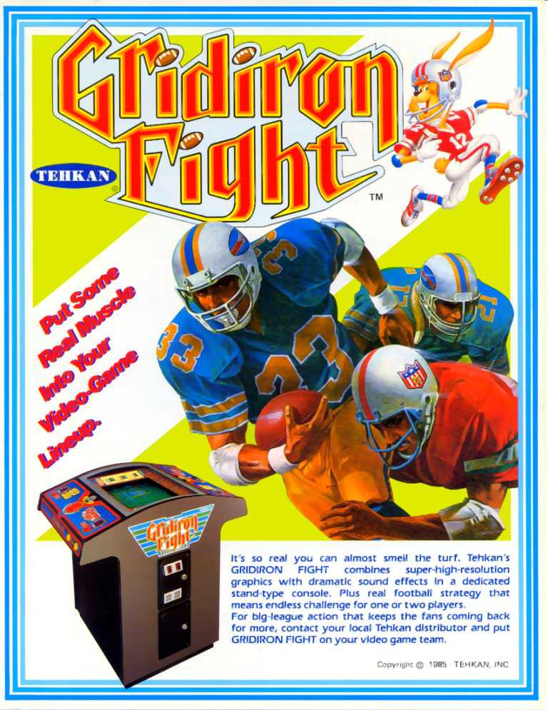 Gridiron Fight Arcade Game For Sale