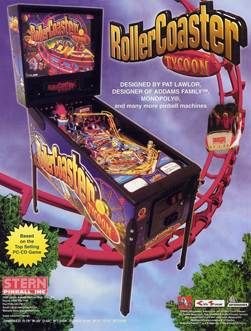 Roller Coaster Tycoon Pinball Machine | Vintage Arcade Superstore