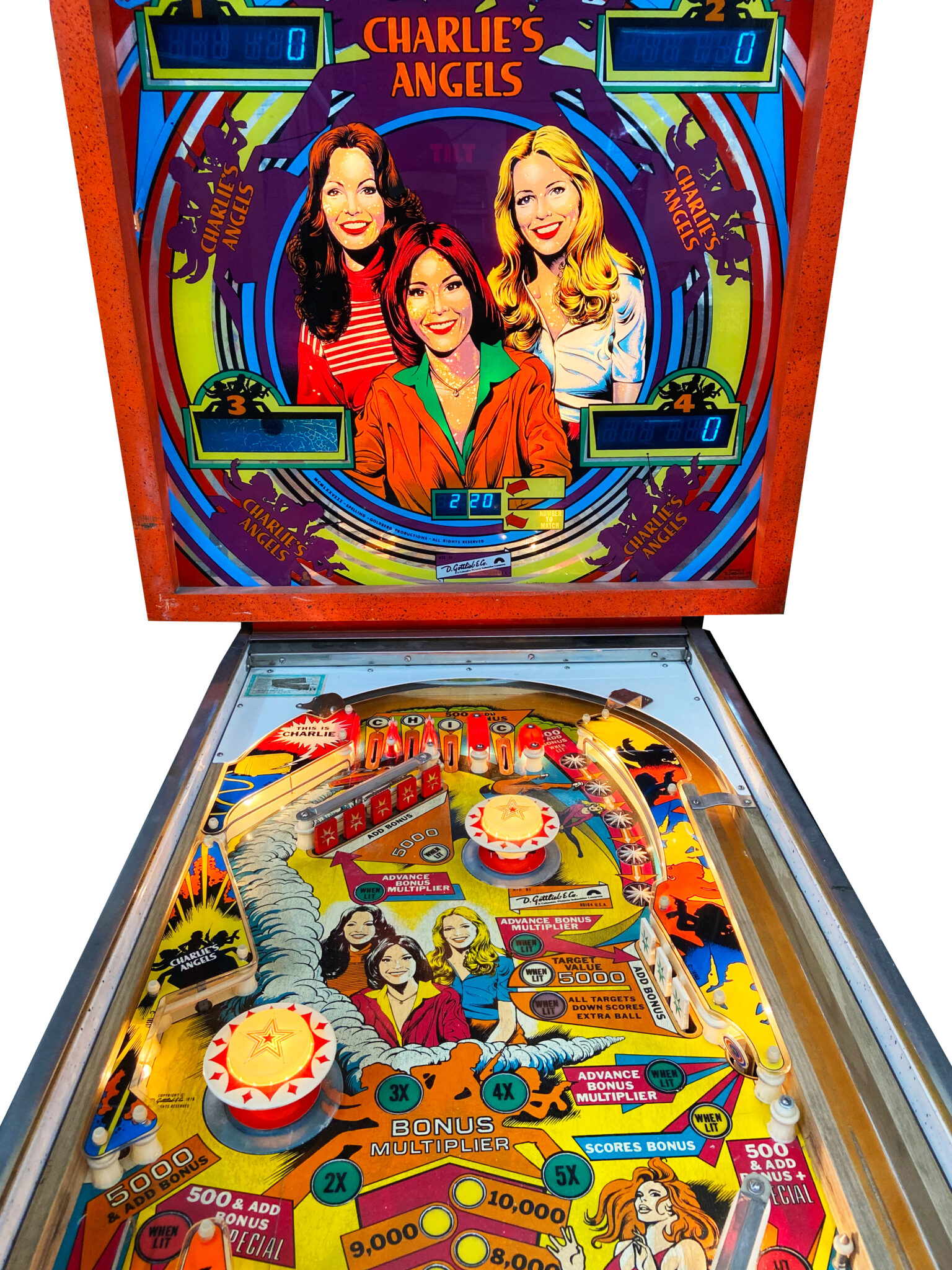 Charlie's Angels Pinball Machine - Vintage Arcade Superstore