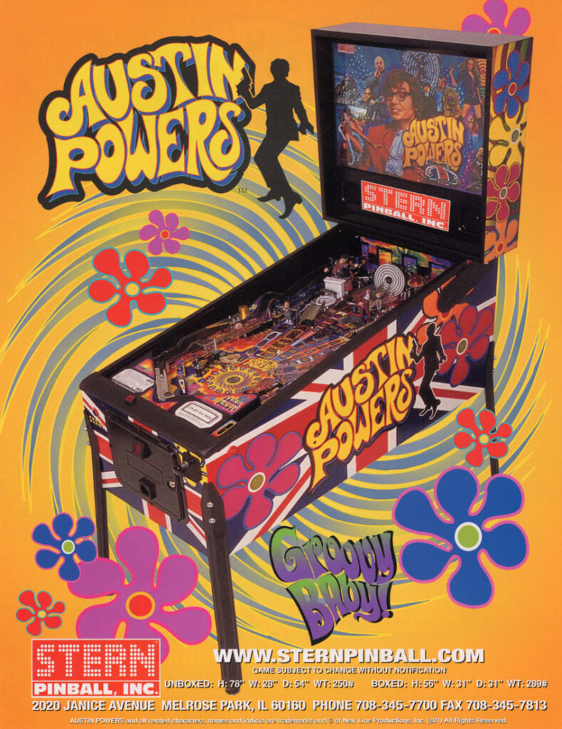 Austin Powers Pinball Machine by Stern - Vintage Arcade Superstore