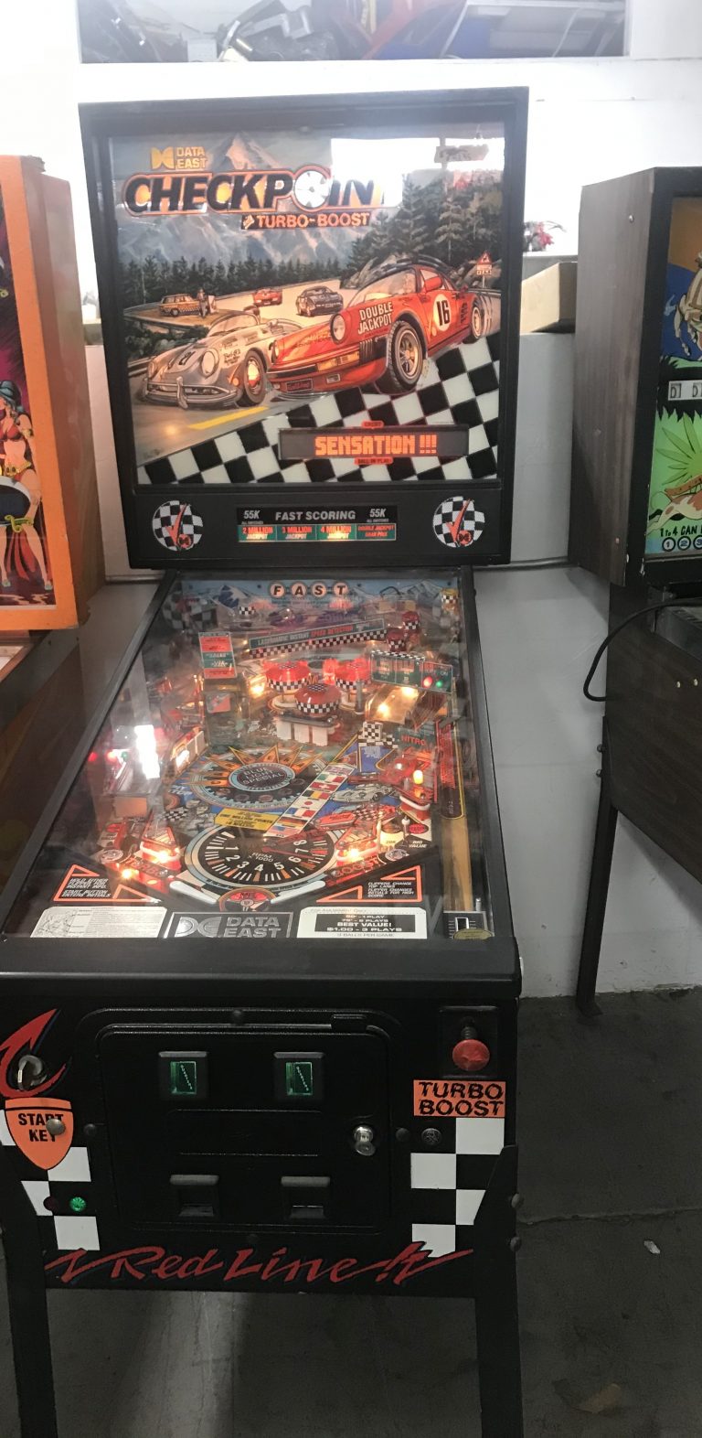 Checkpoint Pinball Machine - Vintage Arcade Superstore