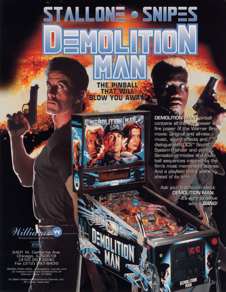 Demolition Man Pinball Machine - Vintage Arcade Superstore