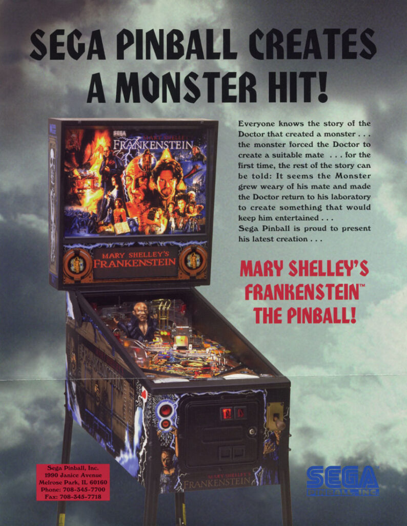 Frankenstein Pinball Machine - Vintage Arcade Superstore