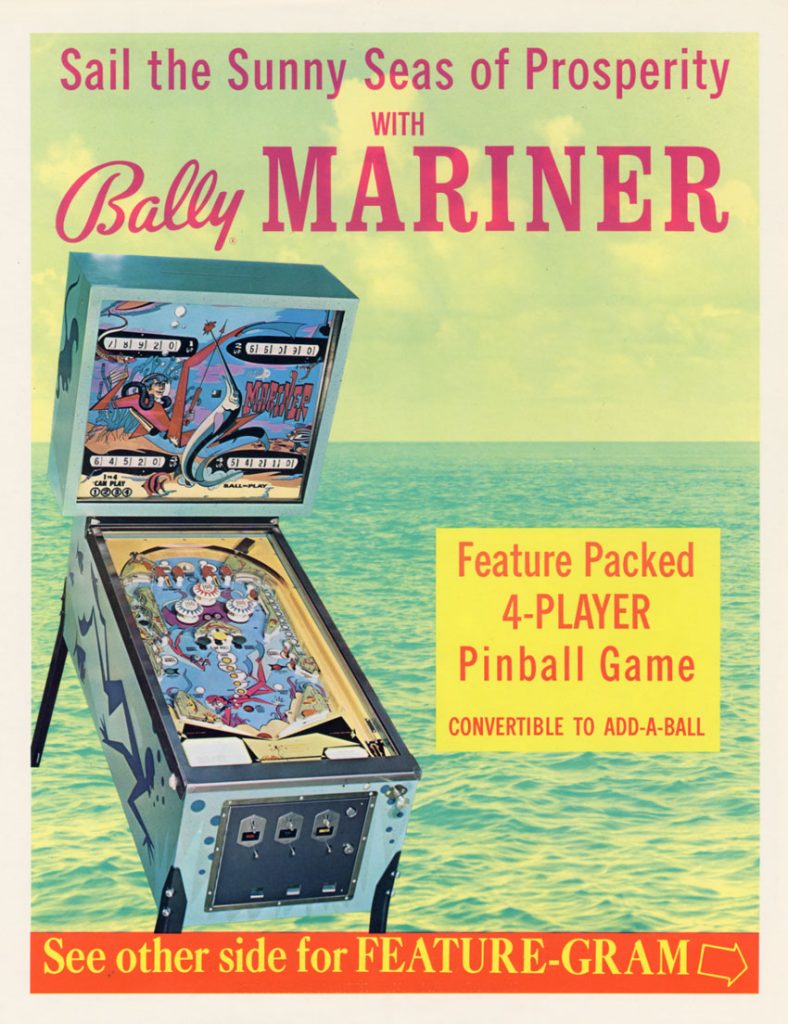 Mariner Pinball Machine - Vintage Arcade Superstore