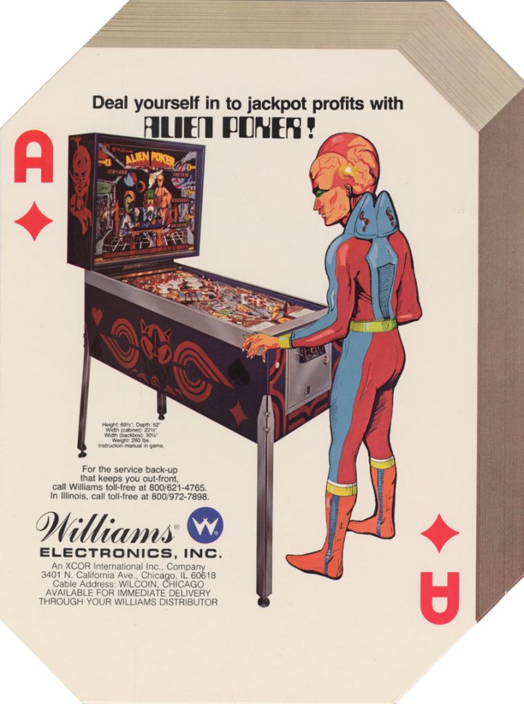 Alien Poker Pinball Machine - Vintage Arcade Superstore