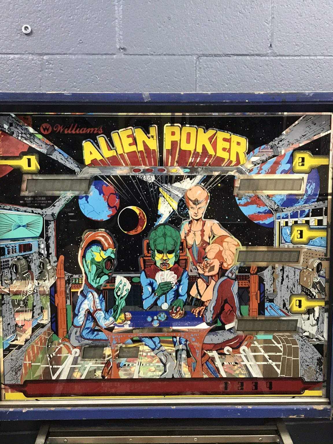 Alien Poker Pinball Game For Sale