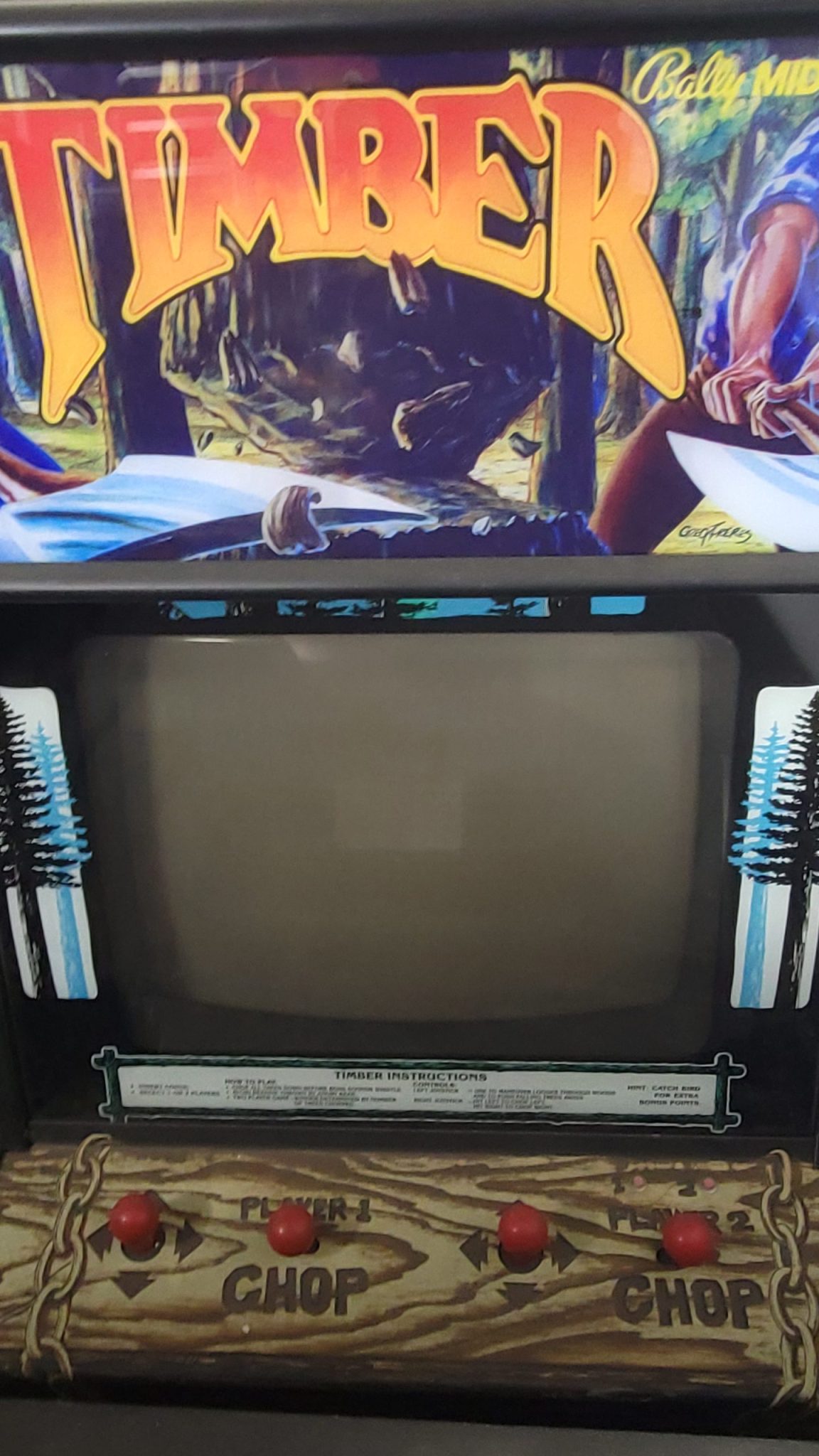 Timber Arcade game for sale- Vintage Arcade