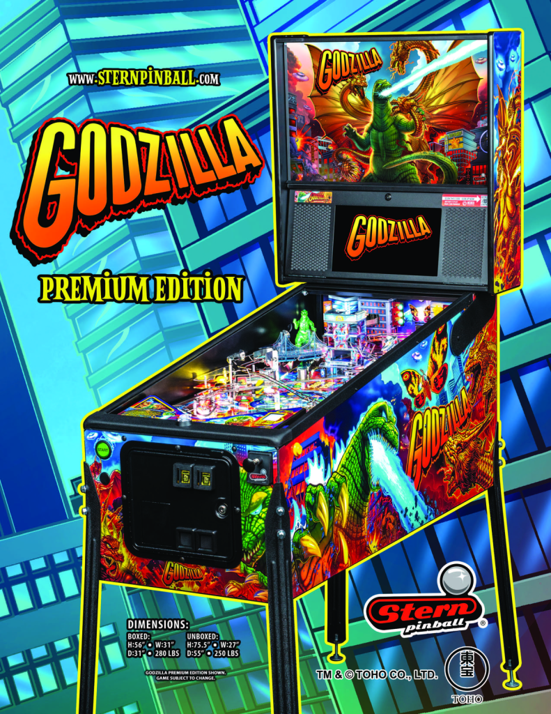Godzilla Premium Pinball For Sale