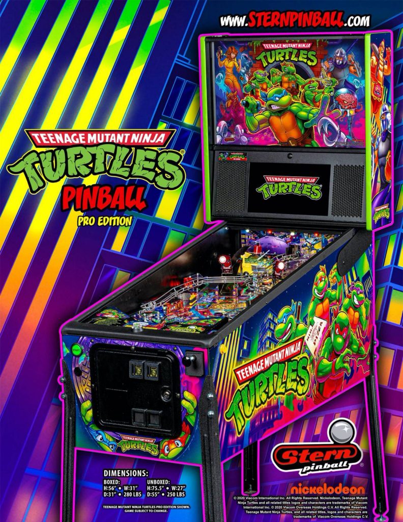 Teenage Mutant Ninja Turtles Premium Pinball Machine - Vintage Arcade ...