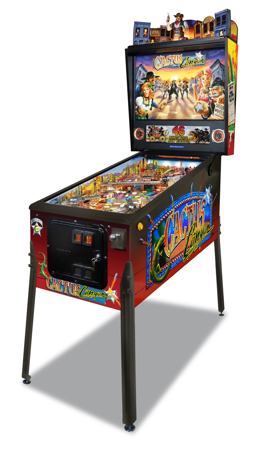 Cactus Canyon Limited Edition Pinball Machine with topper - Vintage ...