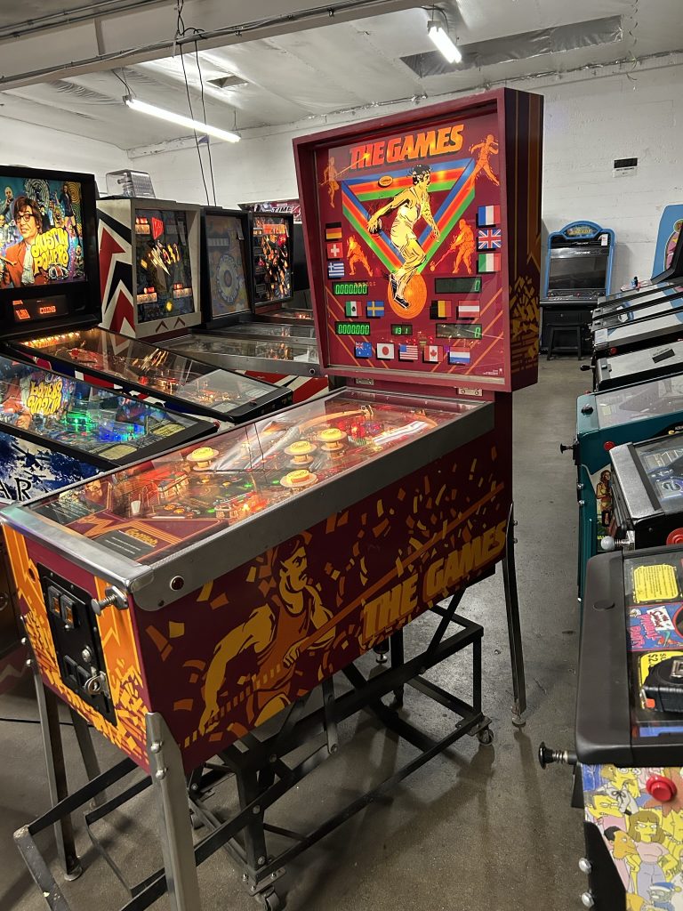 The Games Pinball Machine - Vintage Arcade Superstore