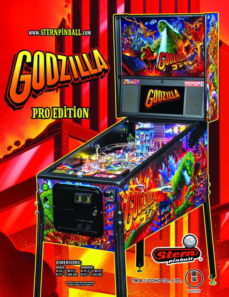 Godzilla Pro Pinball For Sale