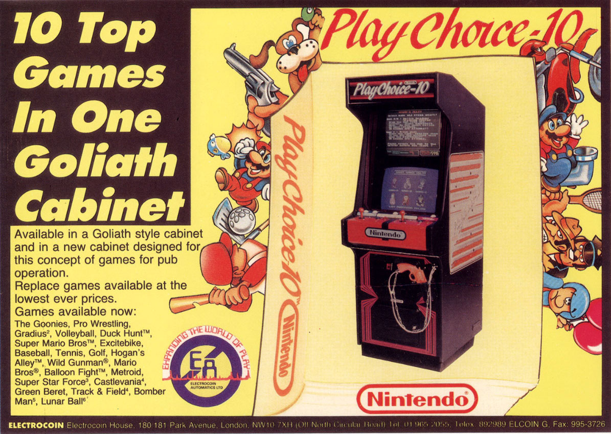 Playchoice 10 Arcade Game For Sale
