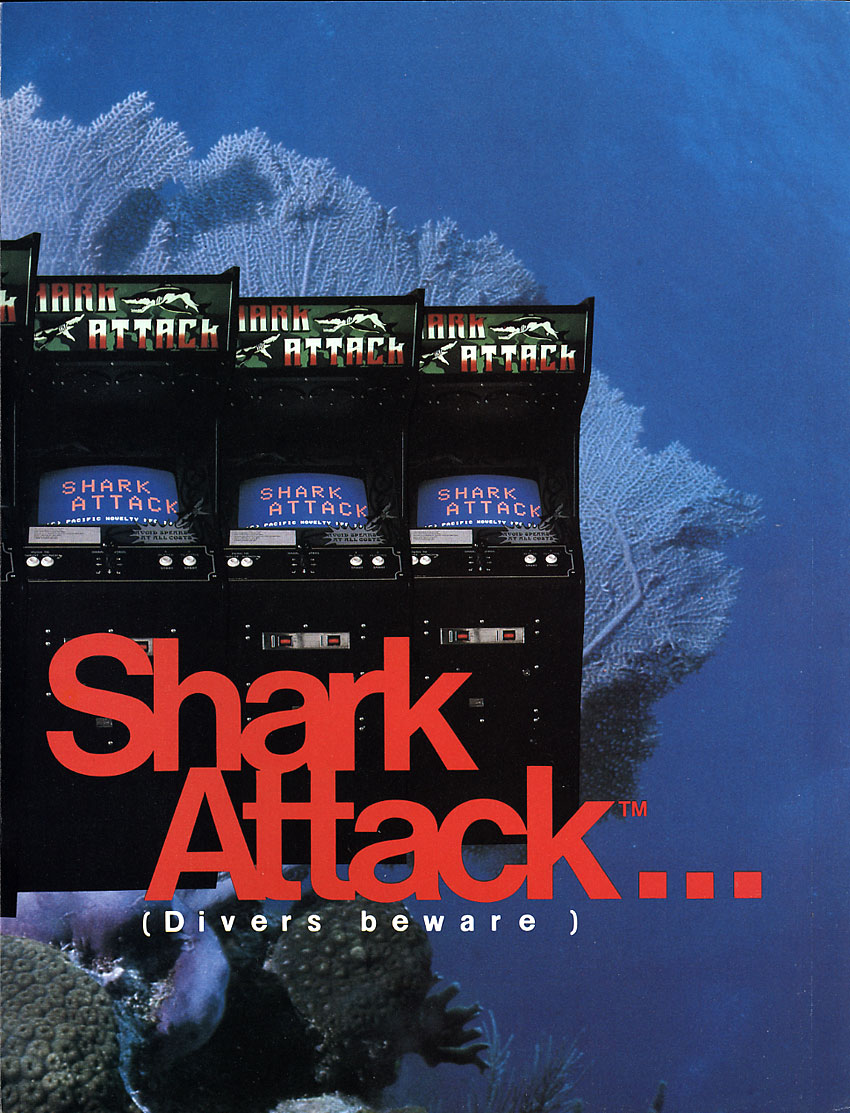 Shark Attack Arcade Game For Sale (very rare)