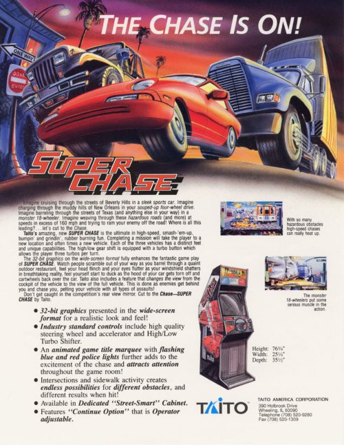 Super Chase Arcade Game For Sale