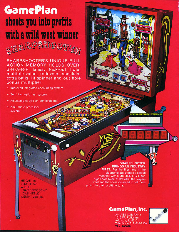 Sharpshooter Pinball Machine For Sale