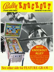 KnockOut Pinball Machine For Sale