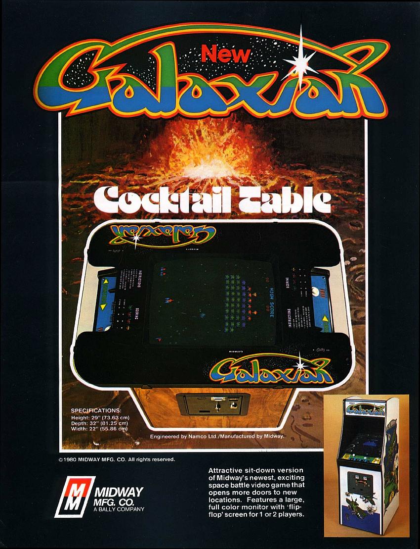 Galaxian Table Arcade Game For Sale